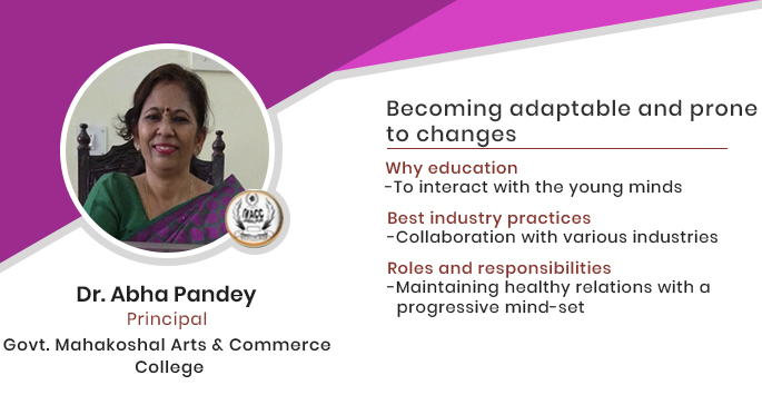 Govt. Mahakoshal Arts & Commerce College: Dr. Abha Pandey, Principal
