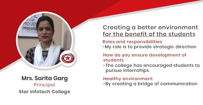 Star Infotech College: Mrs. Sarita Garg, Principal