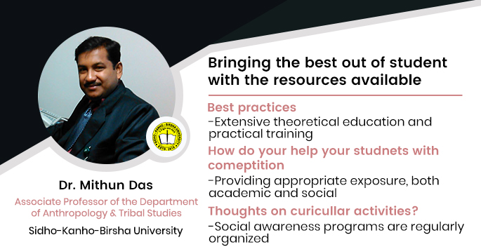 Sidho-Kanho-Birsha University: Dr Mithun Das, Associate Professor of ...