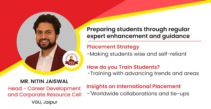VGU: Mr. Nitin Jaiswal, Head - Career Development and Corporate Resource Cell