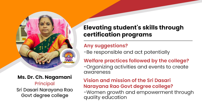 Sri Dasari Narayana Rao Govt degree college: Ms. Dr.Ch.Nagamani, Principal