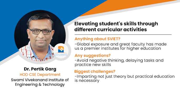Swami Vivekanand Institute of Engineering & Technology: Pertik Garg, HOD CSE Department