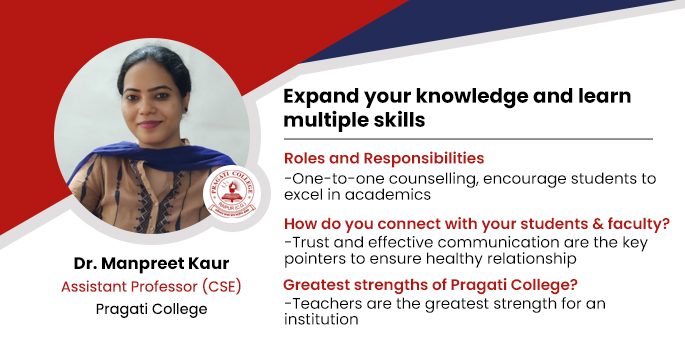 Pragati College: Dr Manpreet Kaur, Assistant Professor (CSE)
