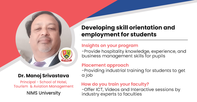 NIMS University: Dr. Manoj Srivastava, Principal - School of Hotel ...