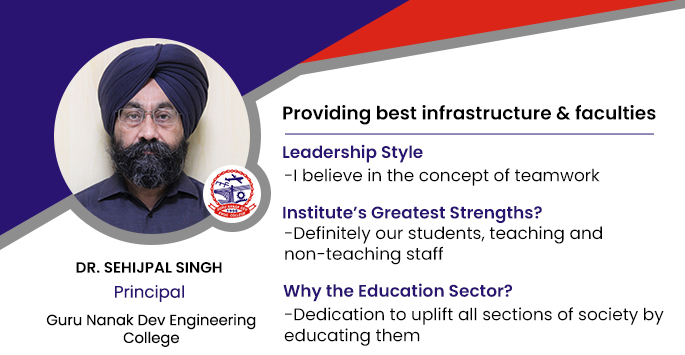 Guru Nanak Dev Engineering College: Dr. Sehijpal Singh, Principal