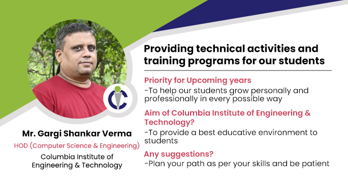 Columbia Institute Of Engineering & Technology Raipur: Mr. Gargi ...