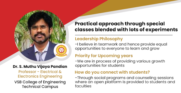 VSB College of Engineering Technical Campus, Coimbatore: Dr. S. Muthu Vijaya Pandian, Professor ...