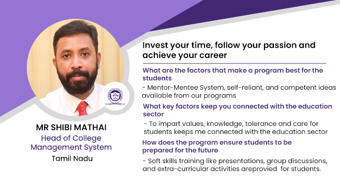 St.Thomas College of Arts and Science: Mr Shibi Mathai, Head of College ...