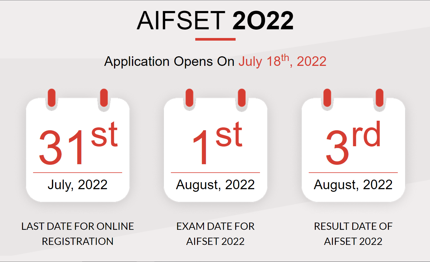 AIFSET 2022 Registration to Start from July 18; Check Dates ...