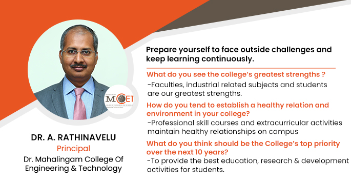 Dr. Mahalingam College Of Engineering & Technology: Dr. A. Rathinavelu ...