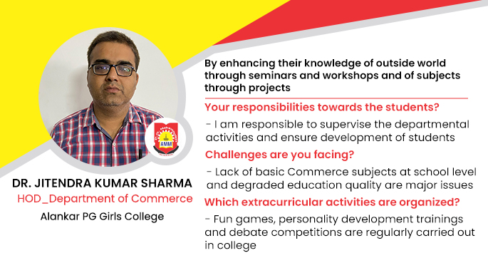 Alankar PG Girls College: Dr. Jitendra Kumar Sharma, HOD-Department of ...