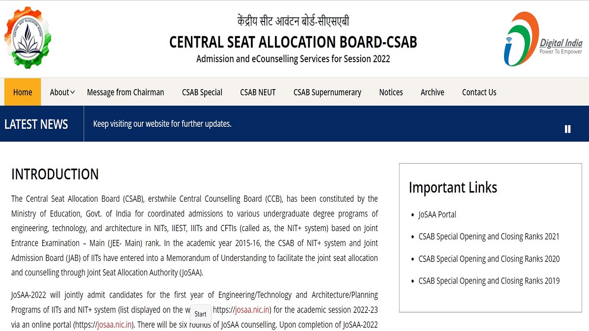CSAB Registration 2022 from October 26; Check Schedule Here