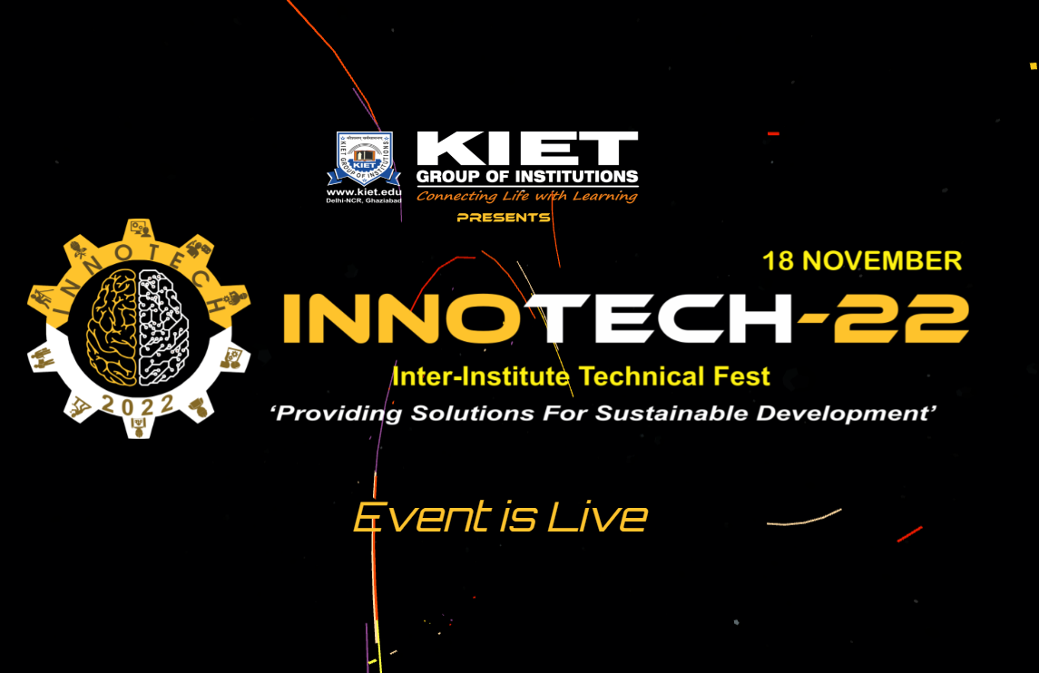 KIET Group of Institutions to Organise Technical Fest "INNOTECH 2022" on November 18