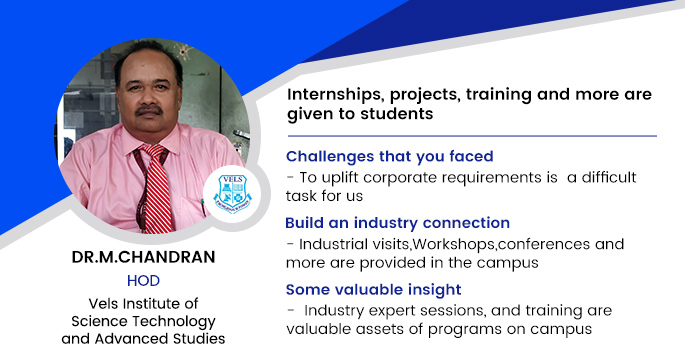 Vels Institute of Science Technology and Advanced Studies: Dr. M ...