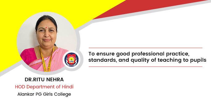 Alankar PG Girls College: Dr. Ritu Nehra, HOD_Department of Hindi