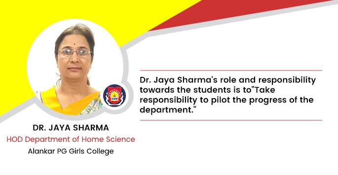 Alankar PG Girls College: Dr. Jaya Sharma, HOD_Department of Home Sciences