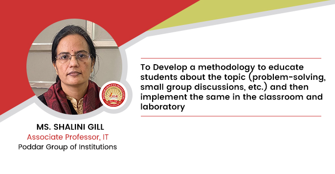 Poddar Group of Institutions: Ms. Shalini Gill, Associate Professor, IT