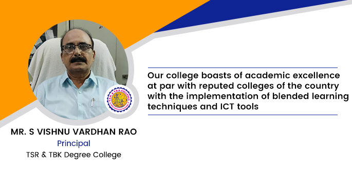 TSR & TBK Degree College: Mr. S Vishnu Vardhan Rao, Principal