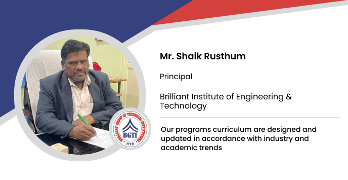 Brilliant Institute of Engineering & Technology: Mr. Shaik Rusthum ...