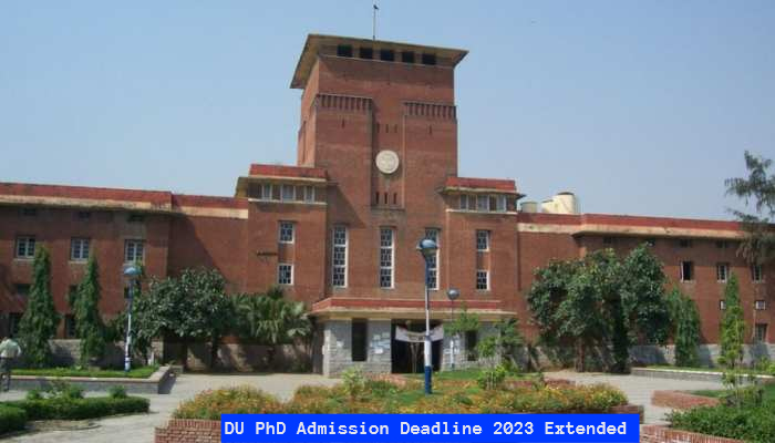 DU PhD Admission Deadline 2023 Extended till March 31