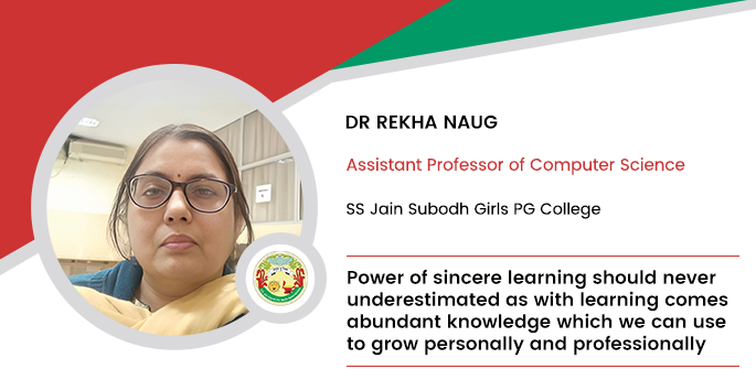 SS Jain Subodh Girls PG College: Dr Rekha Naug, Assistant Professor of ...