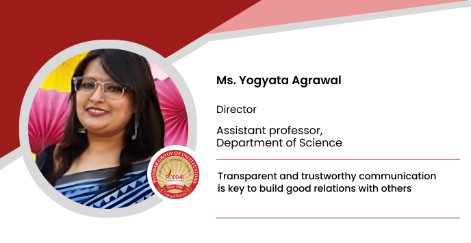 Poddar Group of Institutions: Ms. Yogyata Agrawal, Assistant Professor, Department of Science