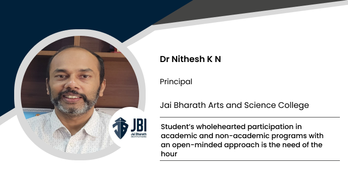 Jai Bharath Arts and Science College: Dr Nithesh K N, Principal