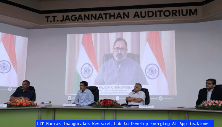 IIT Madras Inaugurates Research Lab to Develop Emerging AI Applications ...