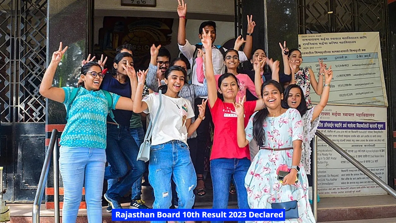 Rajasthan Board 10th Result 2023 Declared @rajeduboard.rajasthan.gov.in ...