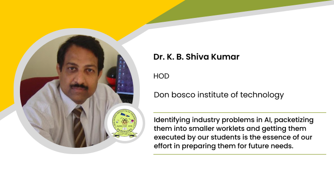 Don Bosco Institute of Technology, Bangalore: Dr. K. B. Shiva Kumar, HOD