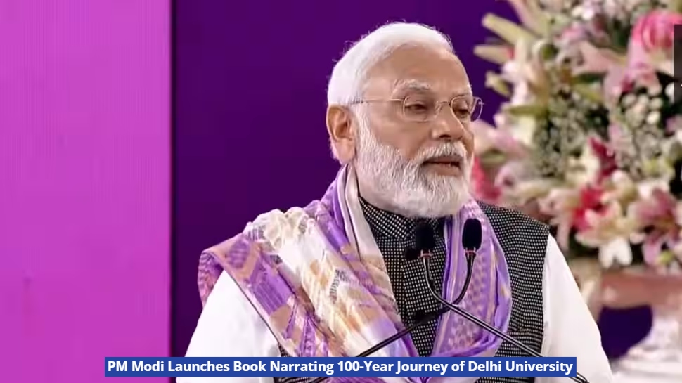 PM Modi Launches Book Narrating 100-Year Journey of Delhi University ...