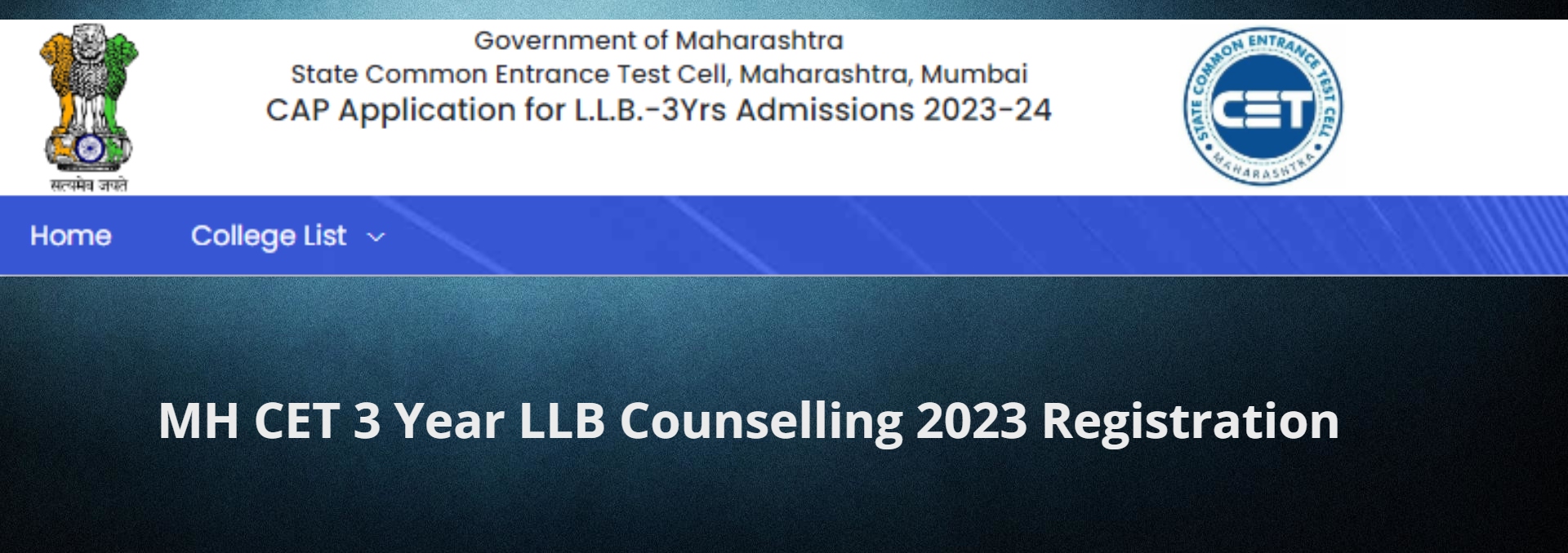 MH CET 3 Year LLB Counselling 2023 Registration Deadline Extended till ...
