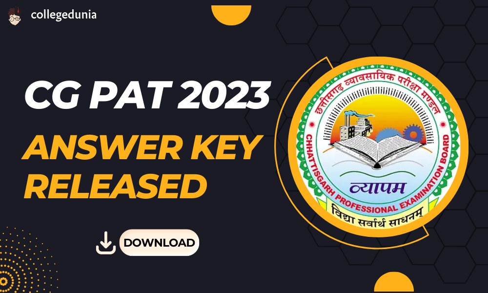 CG PAT Answer Key 2023 Released @vyapam.cgstate.gov.in; Raise ...