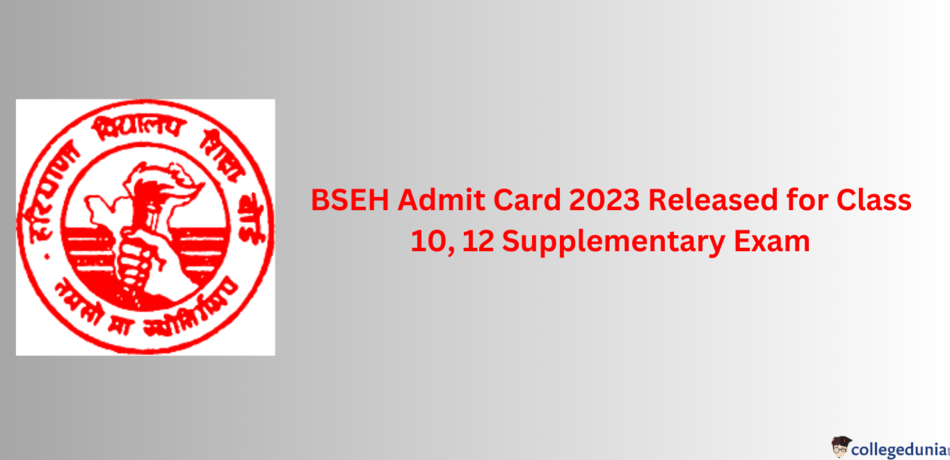 BSEH Admit Card 2023 Released for Class 10, 12 Supplementary Exam @bseh.org.in; Check Direct ...