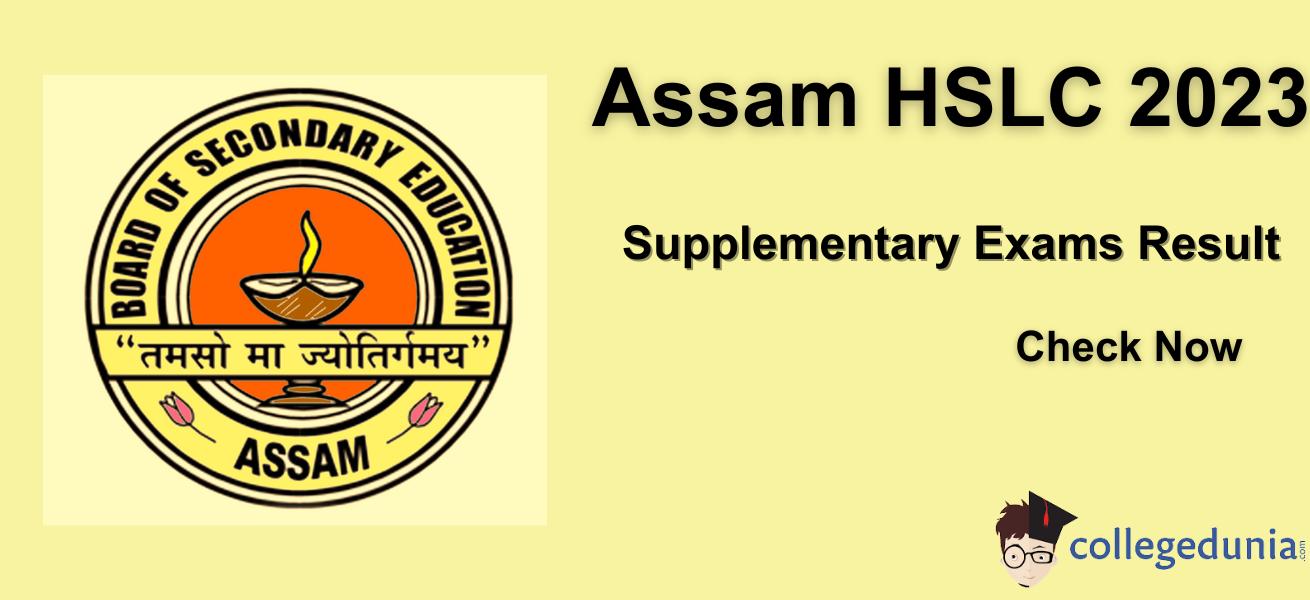 Assam HSLC Supplementary Exams Result 2023 Out @sebaonline.org; Check ...