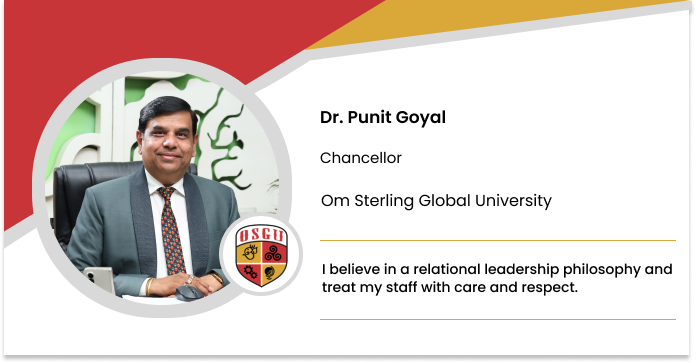 Om Sterling Global University: Dr. Punit Goyal, Chancellor