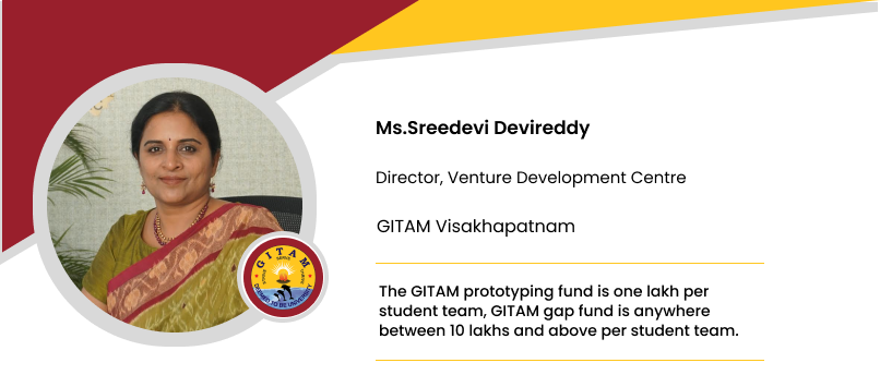 GITAM Visakhapatnam: Ms. Sreedevi Devireddy, Director, Venture Development Centre