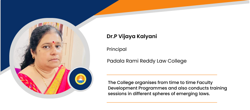 Padala Rami Reddy Law College: Dr.P Vijaya Kalyani, Principal