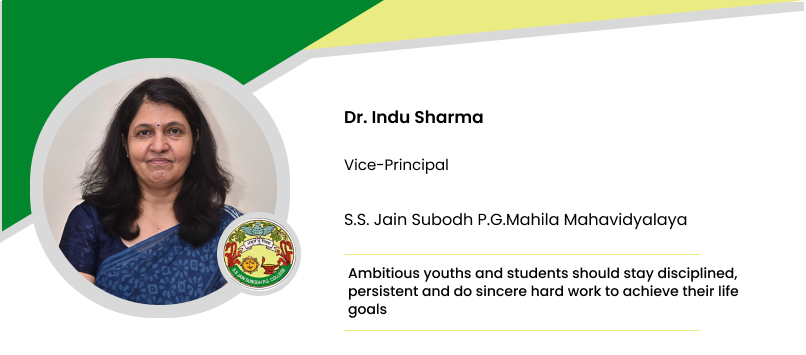 S.S. Jain Subodh P.G.Mahila Mahavidyalaya: Dr. Indu Sharma, Vice-Principal