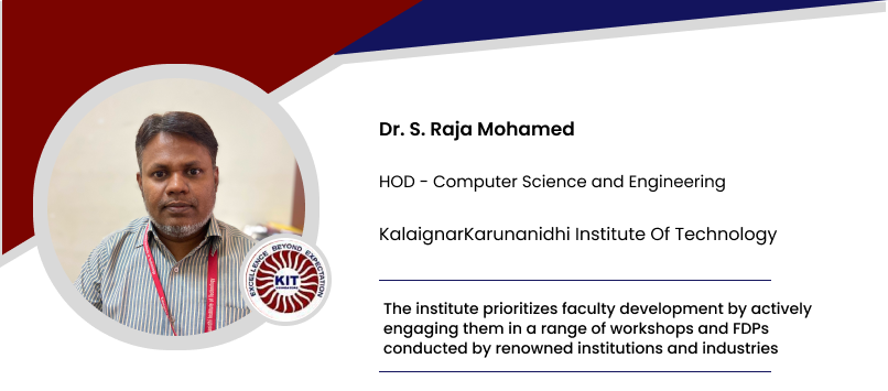 Kalaignar Karunanidhi Institute Of Technology: Dr. S. Raja Mohamed, HOD ...