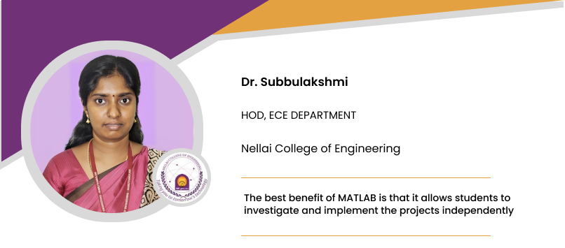 Nellai College of Engineering: Dr. Subbulakshmi, HOD, ECE Department