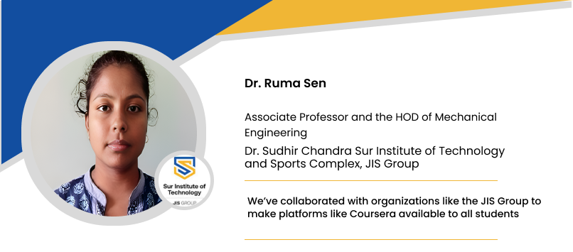 Dr. Sudhir Chandra Sur Institute of Technology and Sports Complex: Dr. Ruma Sen, Associate ...