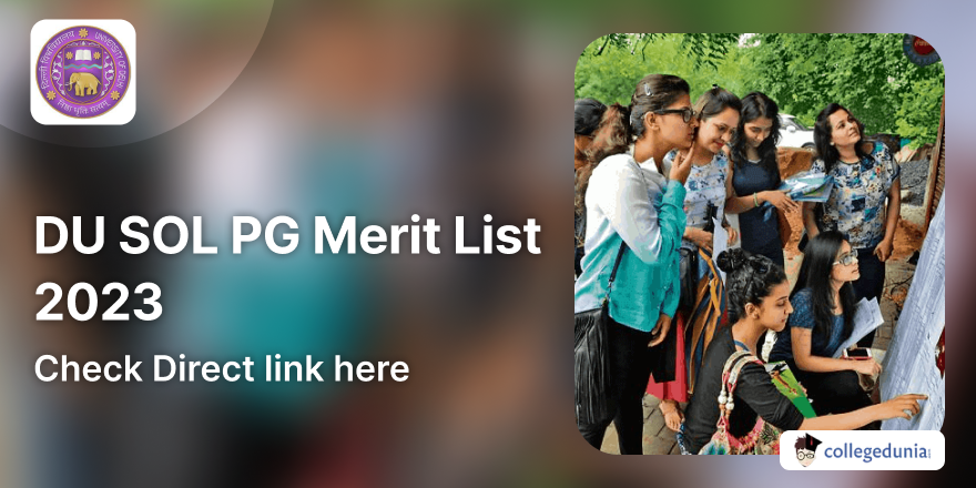 DU SOL PG Third Merit List 2023 Out, Pay Admission Fee till September 28; Check Direct Link Here