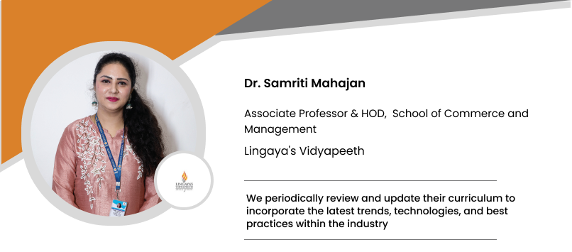 Lingaya's Vidyapeeth: Dr. Samriti Mahajan, Associate Professor & HOD, School of Commerce and ...