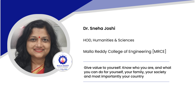 Malla Reddy College of Engineering: Dr. Sneha Joshi, HOD, Humanities ...