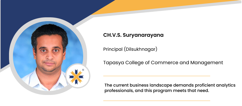 Tapasya College of Commerce and Management: CH.V.S. Suryanarayana, Principal