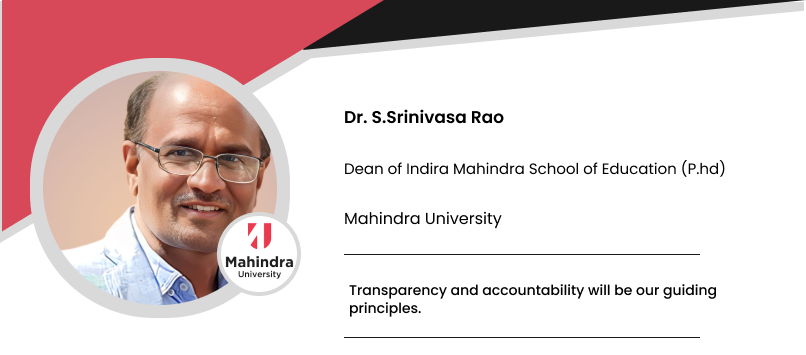 Mahindra University: Dr. S.Srinivasa Rao, Dean of Indira Mahindra ...