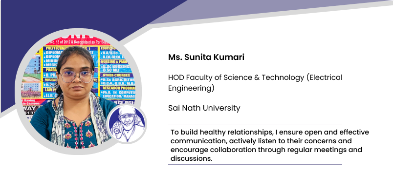 Sai Nath University: Ms. Sunita Kumari, HOD Faculty of Science ...