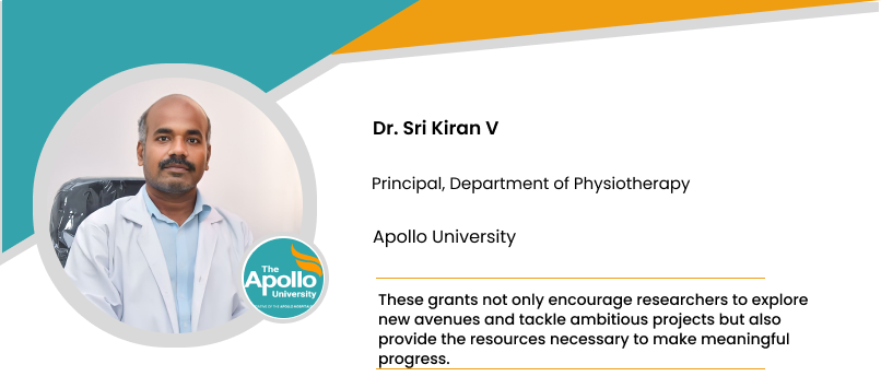 Apollo University: Dr. Sri Kiran V, Principal, Department of Physiotherapy