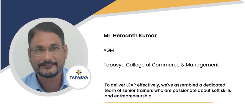 Tapasya College of Commerce & Management: Mr. Hemanth Kumar, AGM